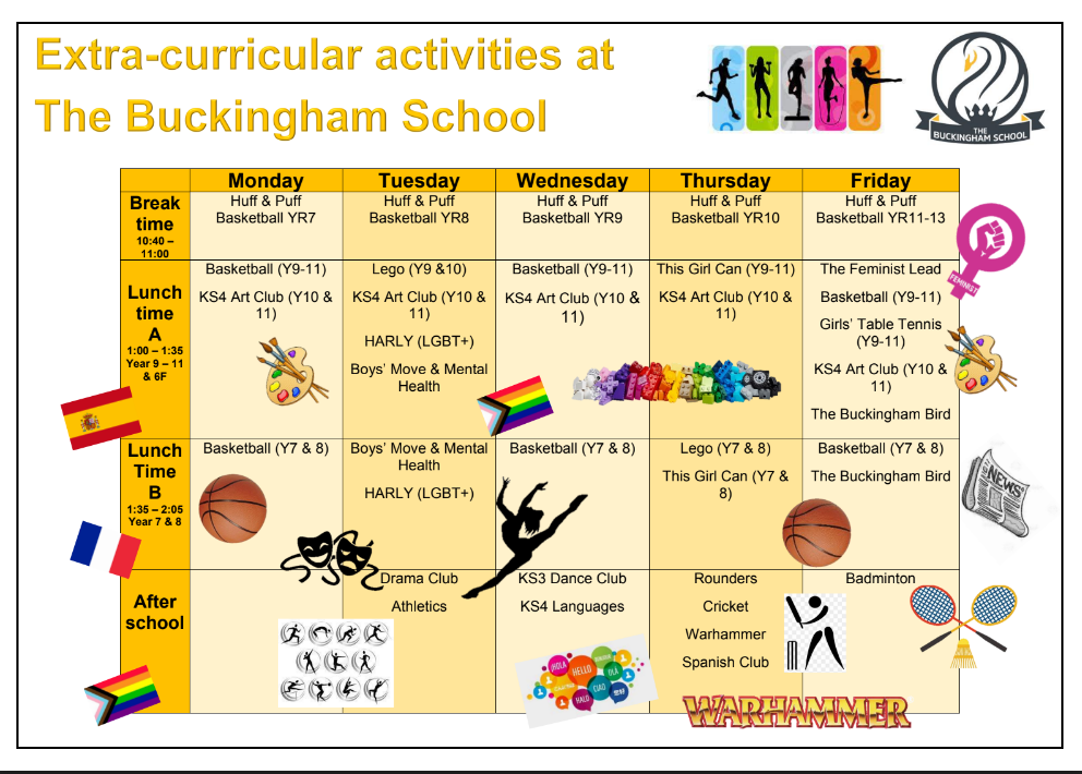 The Buckingham School - Extra-Curricular